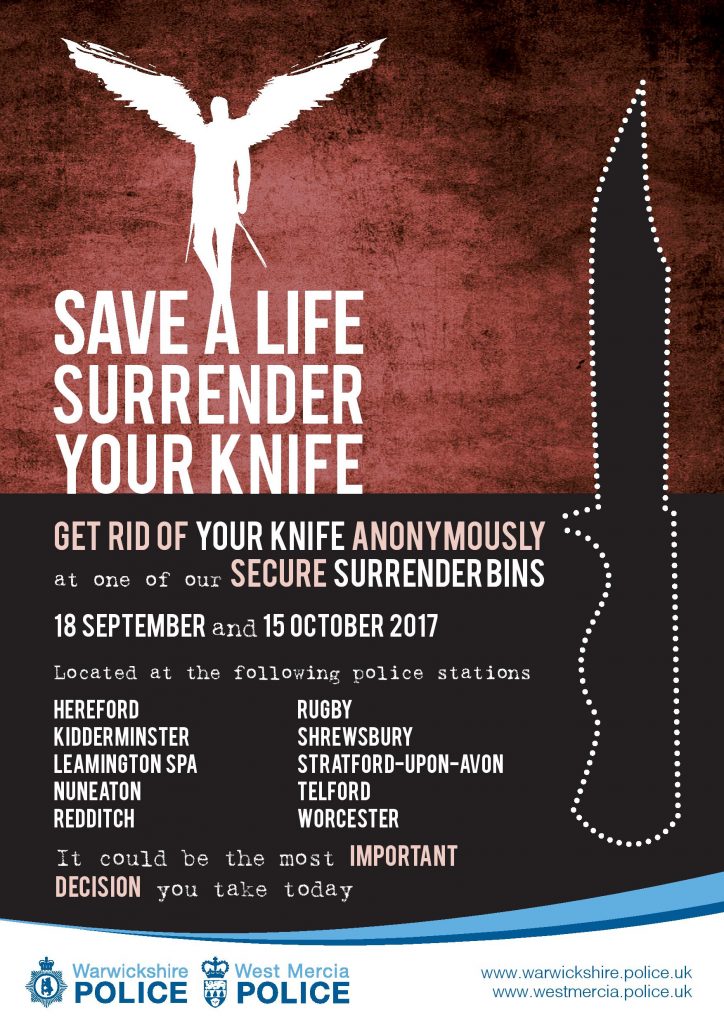Alcester South SNT Knife Surrender Update | Welford-on-Avon Parish Council